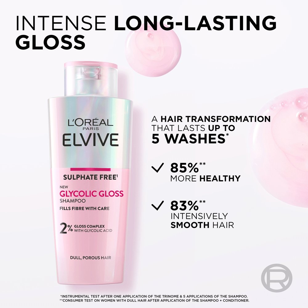 Glycolic Gloss Shampoo for Dull Hair| L'Oreal Paris UK