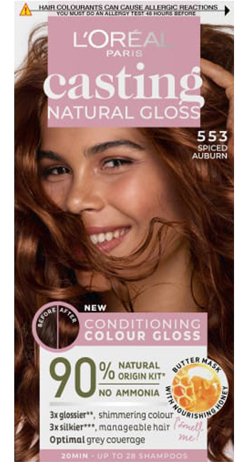 Casting Natural Gloss 553 Spiced Auburn Semi Permanent Hair Dye| Hair ...