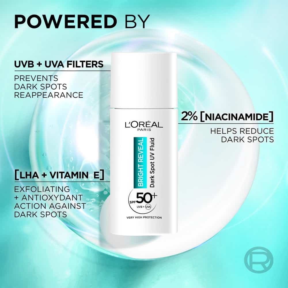 Dark Spot UV Fluid SPF 50+ | Bright Reveal | L'Oréal Paris UK