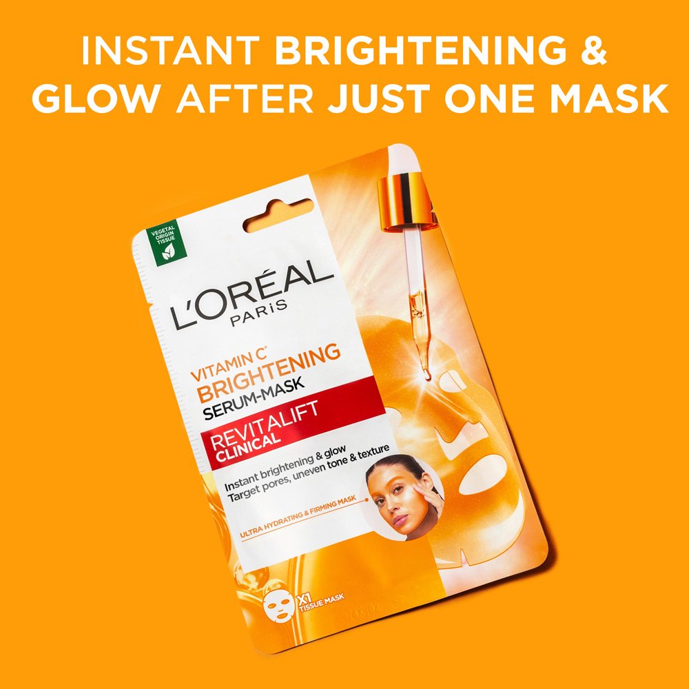 Vitamin C Brightening Serum Sheet Mask| Category | L'Oréal Paris