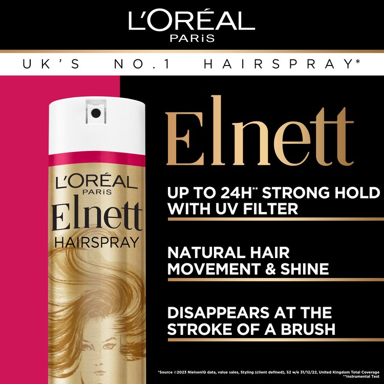 Elnett Hairspray Strong Hold for Coloured Hair| Hair Style | L'Oréal Paris