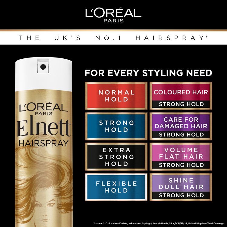 Elnett Hairspray Strong Hold| Hair Style | L'Oréal Paris