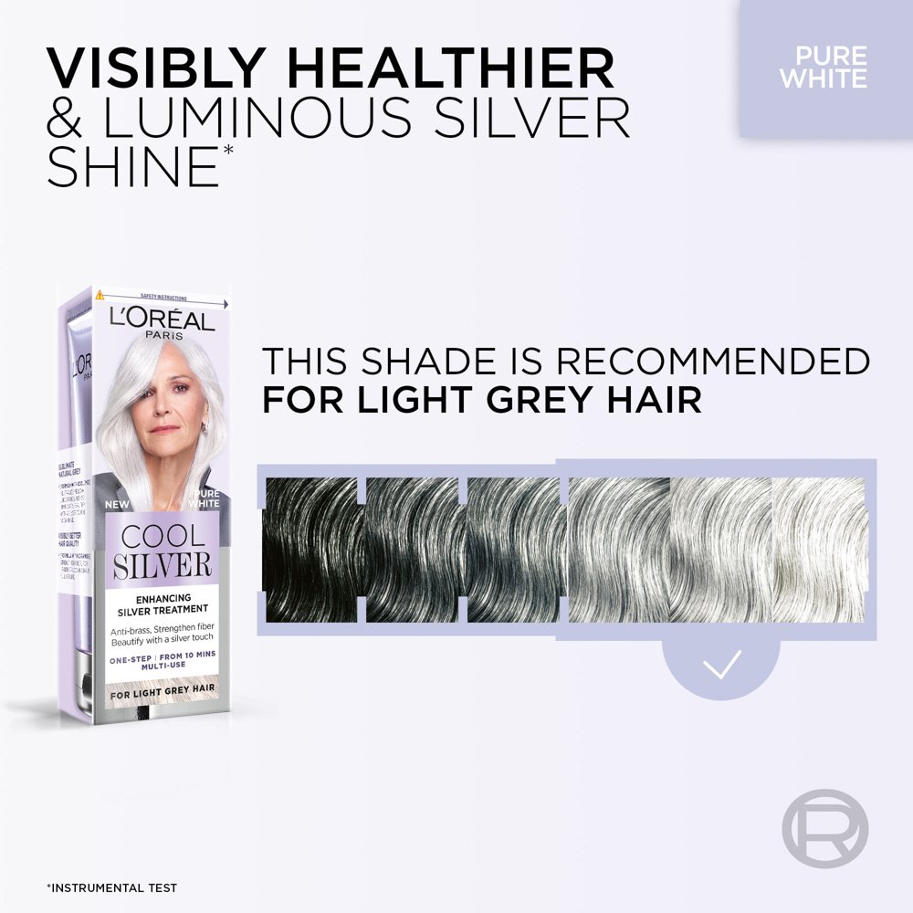 Cool Silver | Grey Hair Toner Anti-Yellow | L'Oréal Paris UK