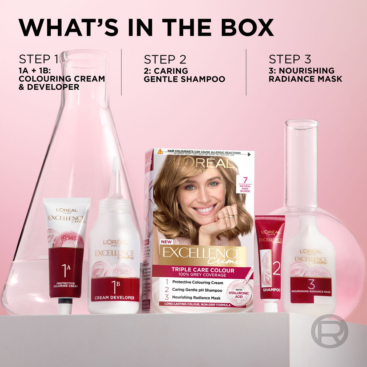 Excellence Crème 7 Natural Dark Blonde Permanent Hair Dye | Hair Colour ...