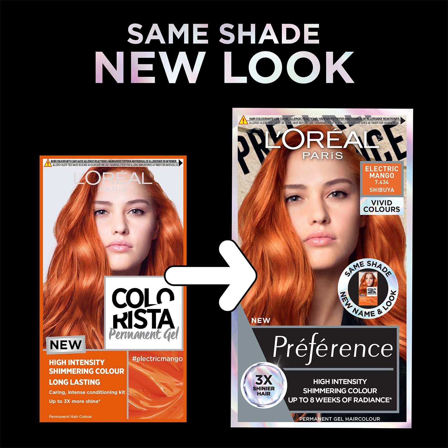 Préférence Vivids Electric Mango 7.46 Permanent Hair Dye | Hair Colour ...