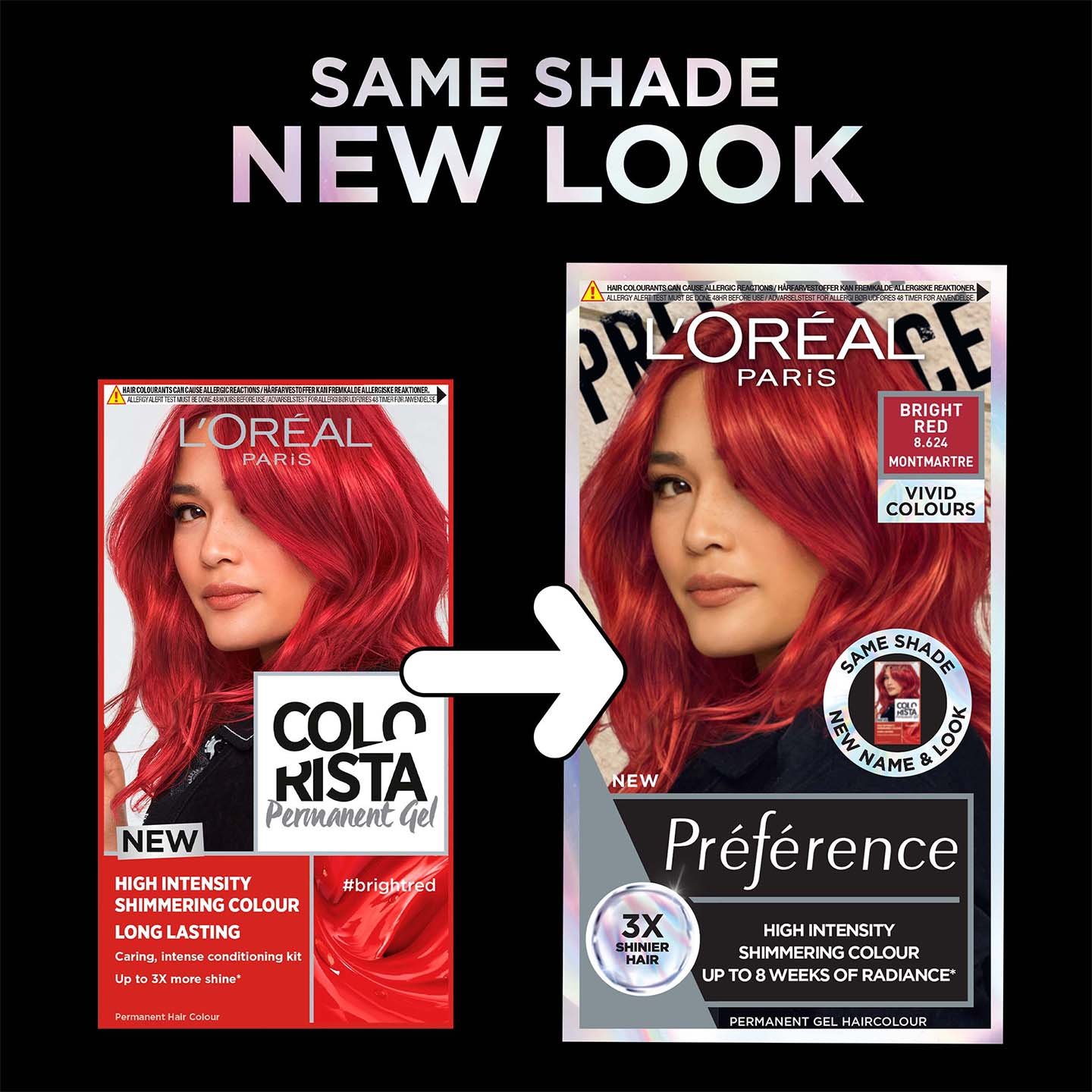 Préférence Vivids Bright Red 8.624 Permanent Hair Dye | Hair Colour | L ...