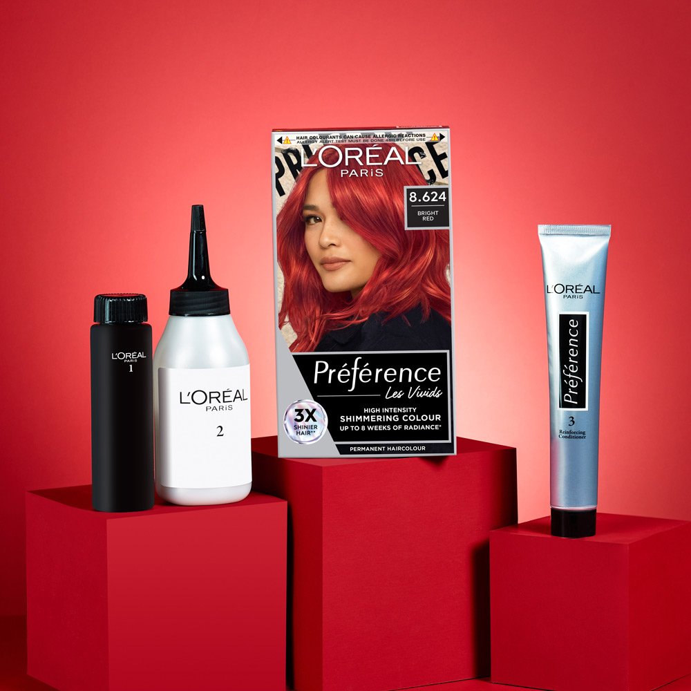 Préférence Vivids Bright Red 8.624 Permanent Hair Dye | Hair Colour | L ...