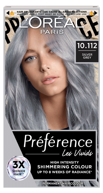 Preference Vivids Silver Grey 10.11 Permanent Hair Dye L Oreal Paris