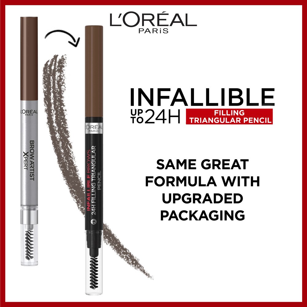 Infallible 24H Brow Filling Triangular Pencil- 3.0 Brunette | Make up ...